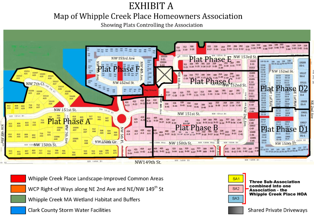 Exhibit A – Whipple Ckeek Place Map showing Plats 9-29-24 – Whipple ...